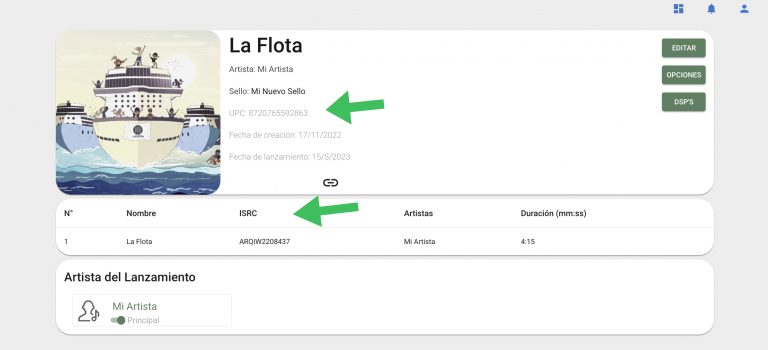 Cómo encontrar los códigos UPC e ISRC | La Flota